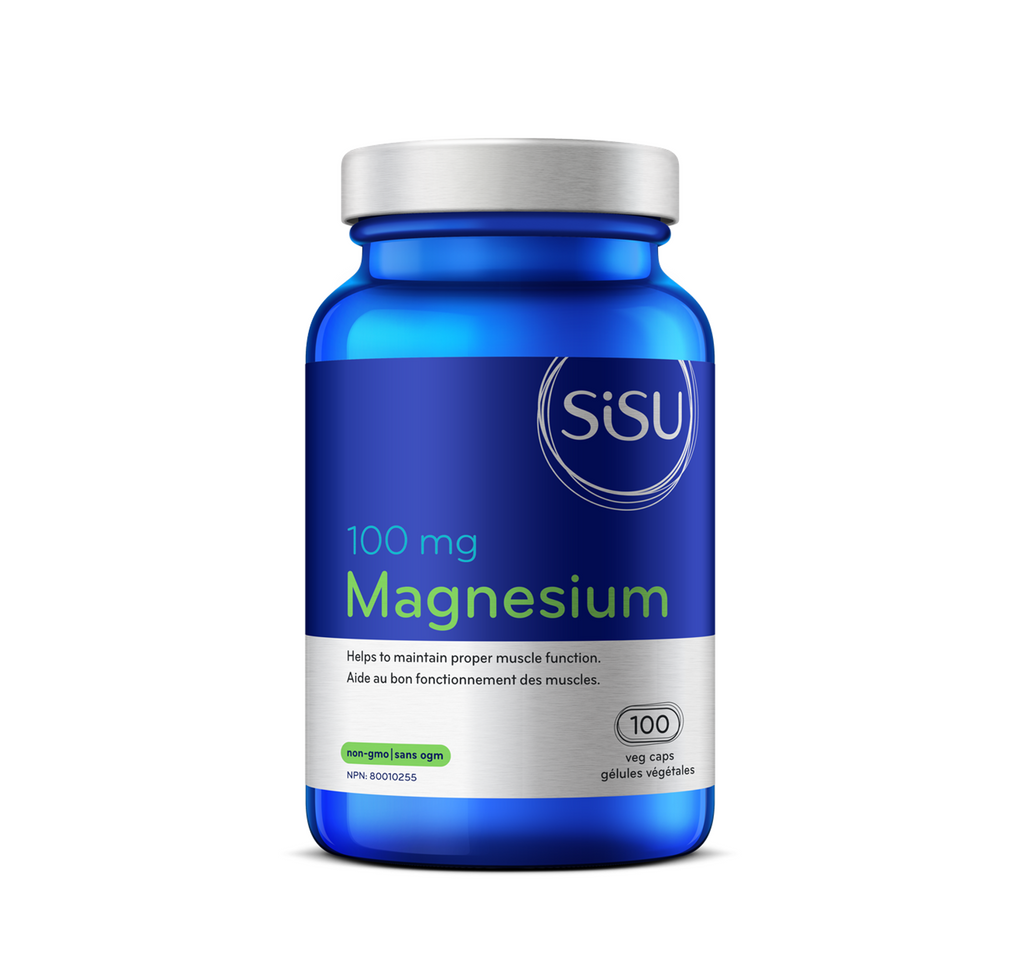 Sisu Magnesium 100 mg 100 Vcaps: Natural and Effective Mineral ...