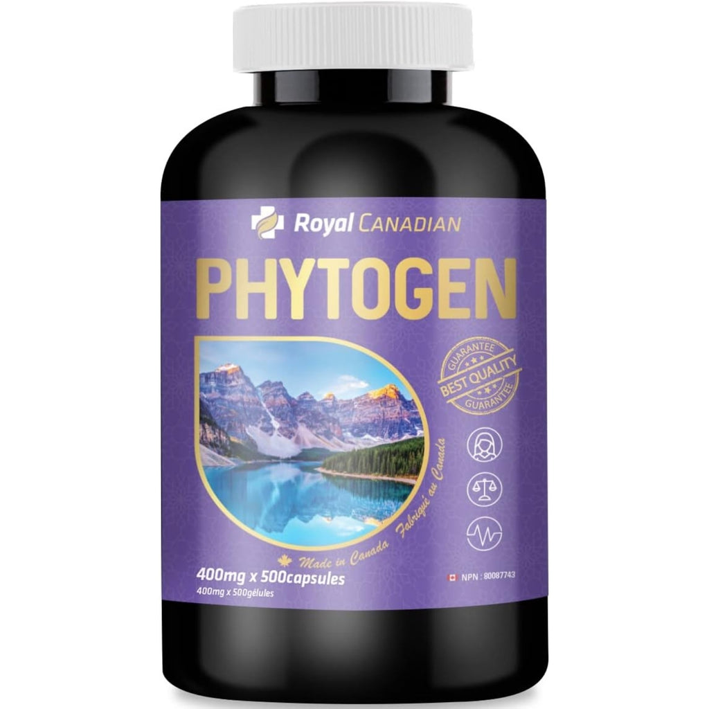 Royal Canadian Phytogen 400mg 500 caps - Natural Herbal Supplement ...