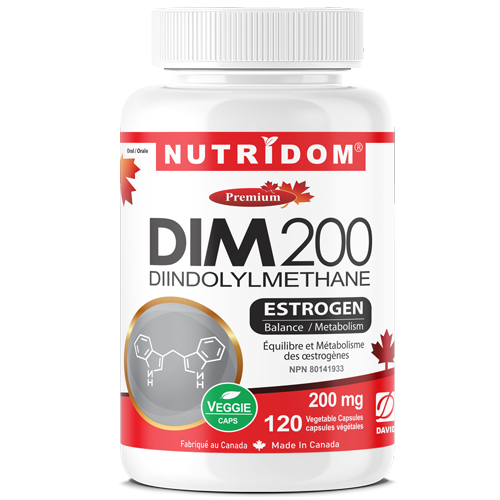 Nutridom DIM200 200mg 120 Vegetable Capsules (Diindolylmethane, Estrog ...