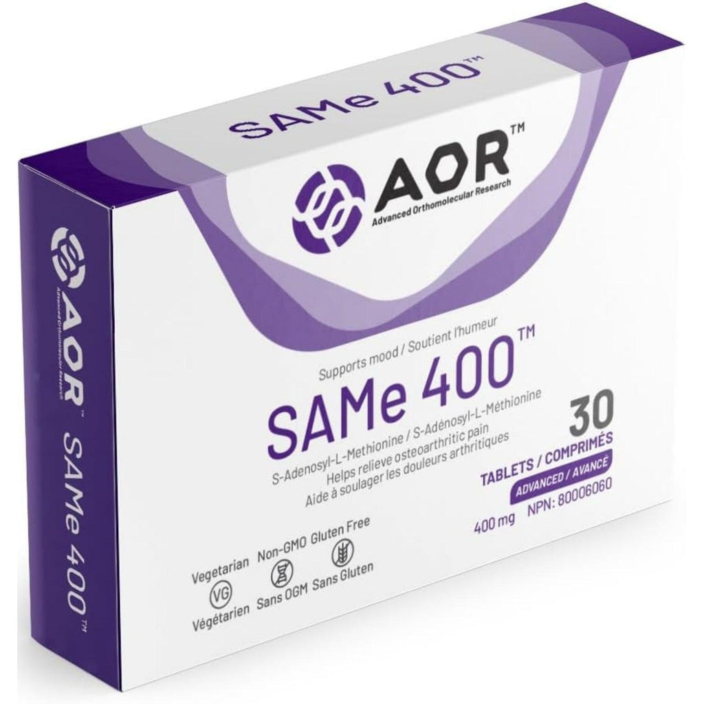 AOR SAM-e 400 30 Tablets | Natural Mood Support Supplement – CAFORIA.CA